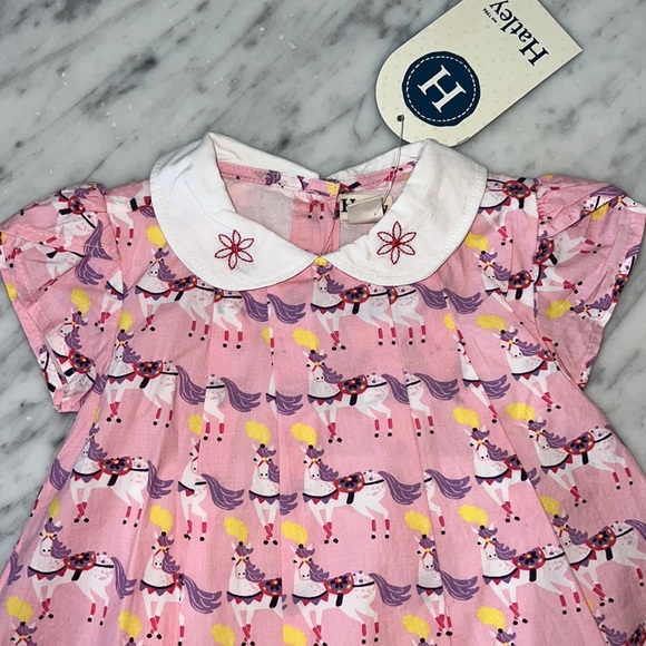 Hatley | Dresses | New Hatley Baby Girls Pink Horses Collared Aline ...